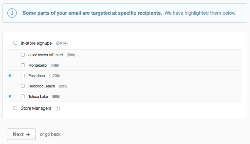 Dynamic content in the email builder