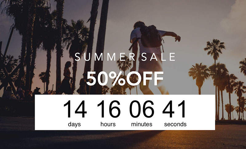 Email builder countdown timer