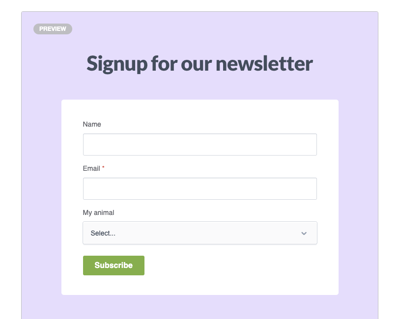 Personalize custom confirmation pages