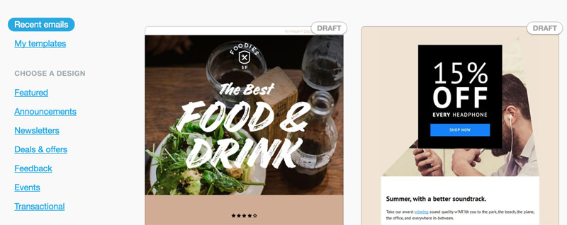 Email builder template section locking