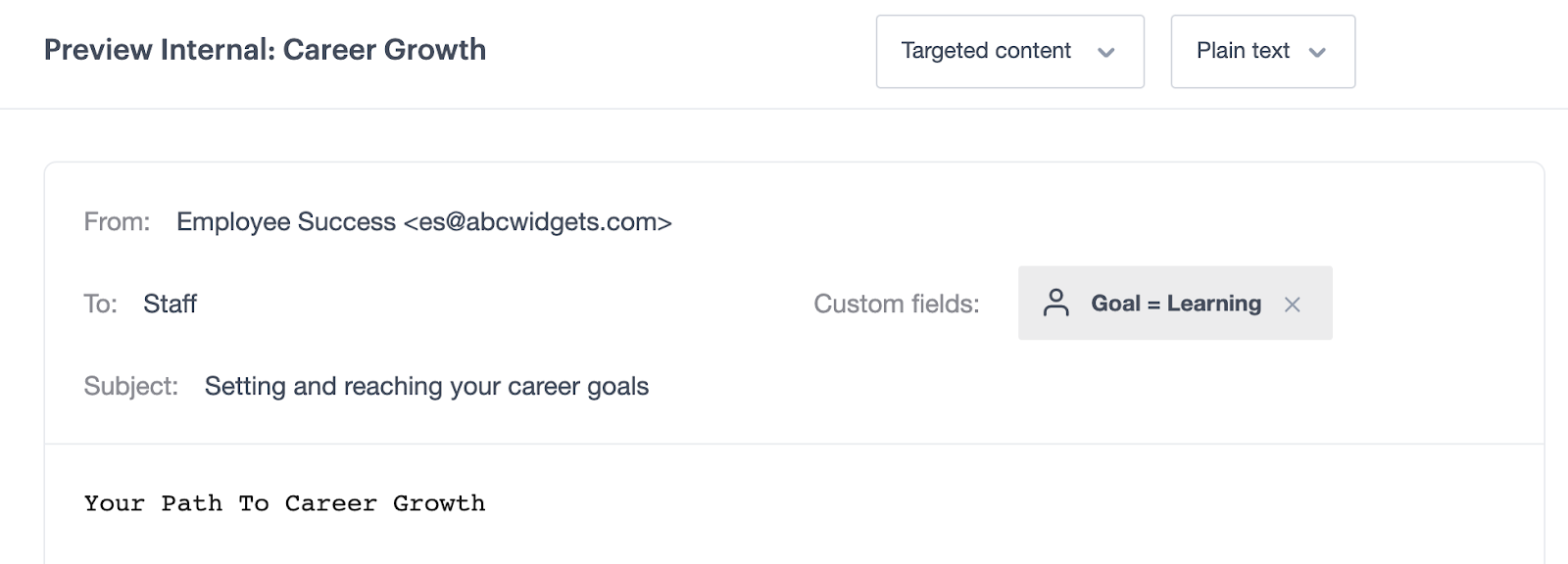 Dynamic content tags