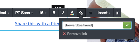 Forward to a friend